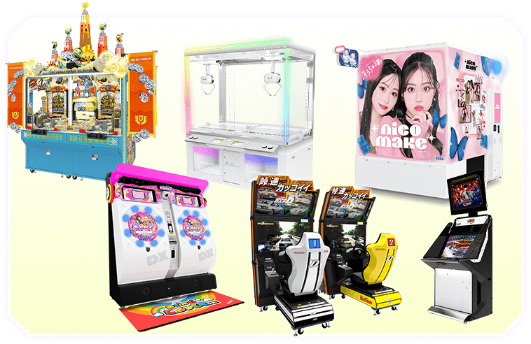Featuring video games, medal games, crane games, purikura photo booths ...